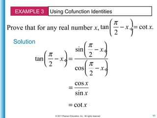 Lecture 16 section 6.2 sum-difference identities | PPT