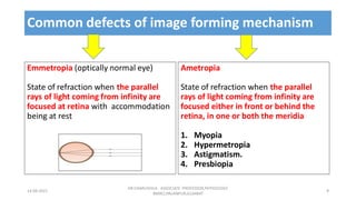 Lecture 1/2022 Special senses , Vision 1- Basics of vision, Optics of ...