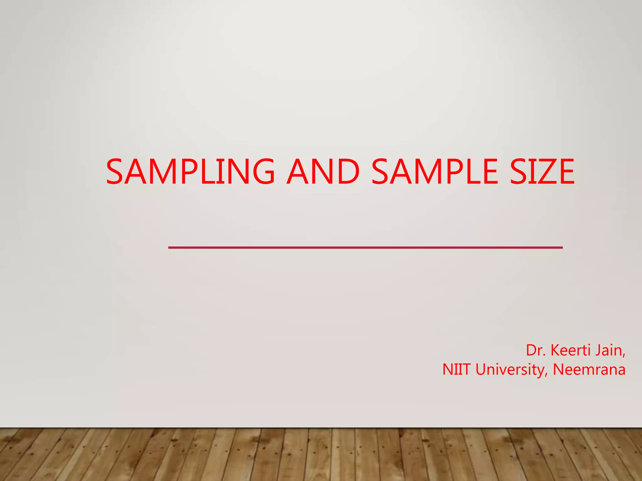 Sampling and Sample Size | PPT
