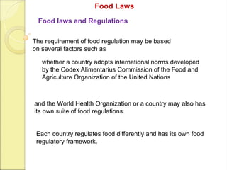 Food laws and regulations and its functions.ppt