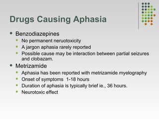 Lecture 16 aphasia | PPT