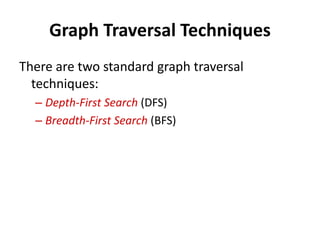 Lecture 16 graphs traversal | PPT