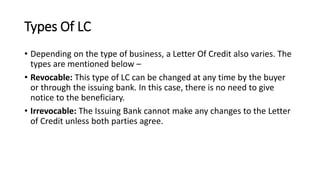Lecture Lecture 16_Letter of Credit.pptx