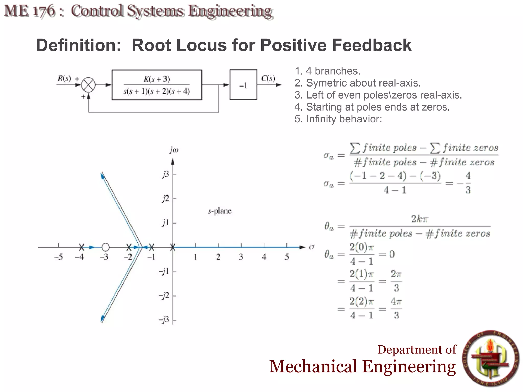 Lecture 16 ME 176 7 Root Locus Technique | PDF