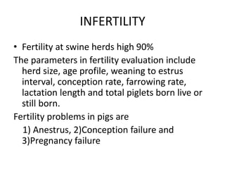 Lecture 16 Porcine infertility | PDF