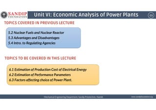 Lecture 16_Unit 6. Economic Analysis of Power Plants | PDF