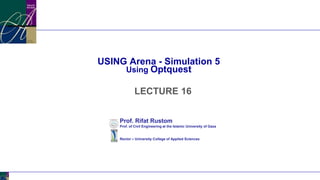 Lecture16_Process Analyzer and OPTQUEST.ppt