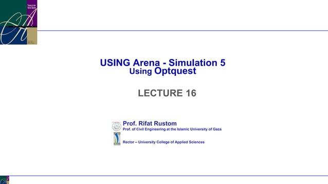 Lecture16_Process Analyzer and OPTQUEST.ppt