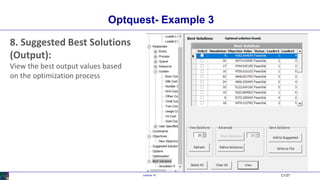 Lecture16_Process Analyzer and OPTQUEST.ppt