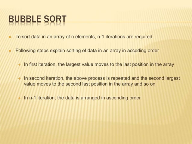 Sorting Data Structure And Algorithmpptx