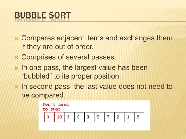Sorting Data Structure And Algorithmpptx
