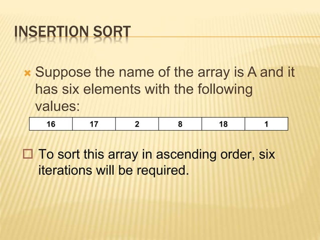Sorting Data Structure And Algorithmpptx