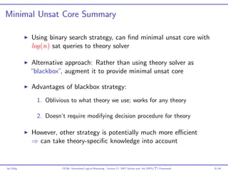 A Simple Algorithm for Minimal Unsatisfiable core | PPT