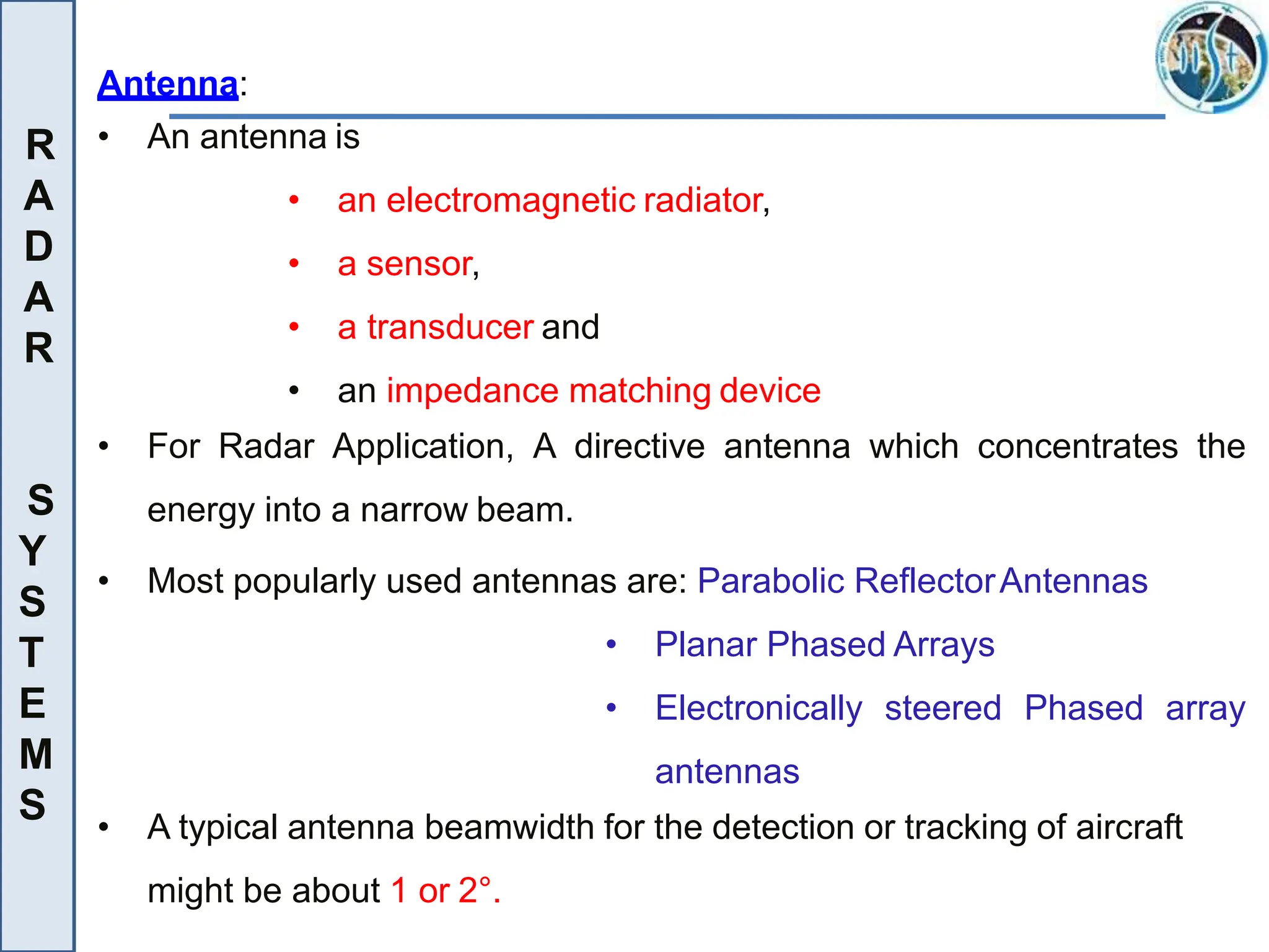 Lecture 17-20 - Radar Antennas-converted.pptx