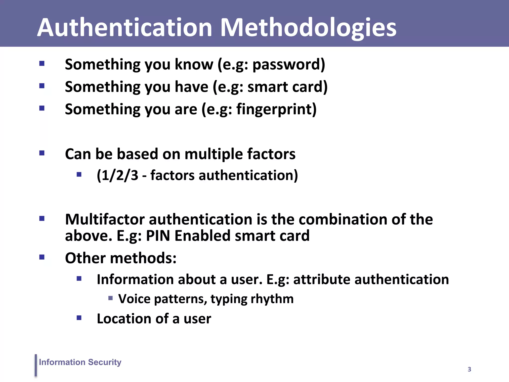 IS - User Authentication | PDF