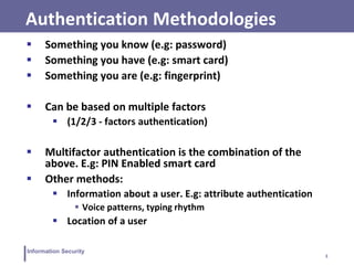 IS - User Authentication | PDF