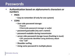 IS - User Authentication | PDF