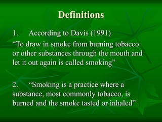 Lecture 17. Smoking.ppt in the word of env | PPT