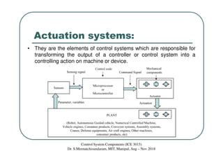 Lecture 17 actuation systems | PDF