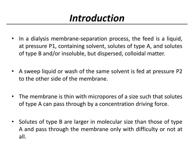 Lecture 17- Advanced Membrane Separation Processes.pptx | Chemistry | Science
