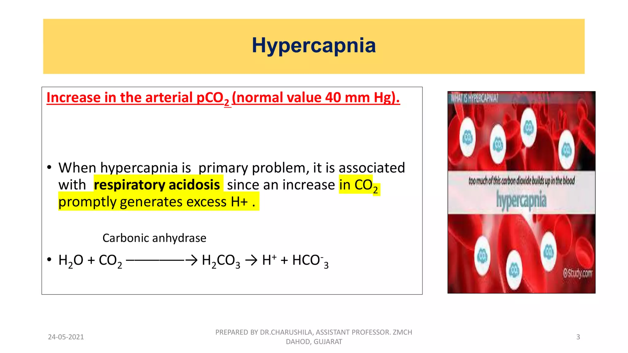 Applied aspect of Physiology : Hypoxia,Hypercapnia, Hypocapnia ...