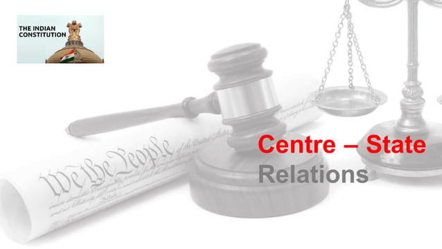 Lecture 17 centre - state relations | PDF