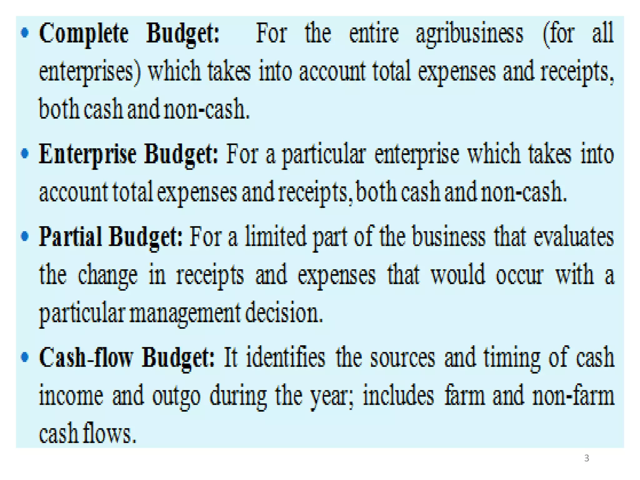 Lecture 17 farm budgeting | PPT