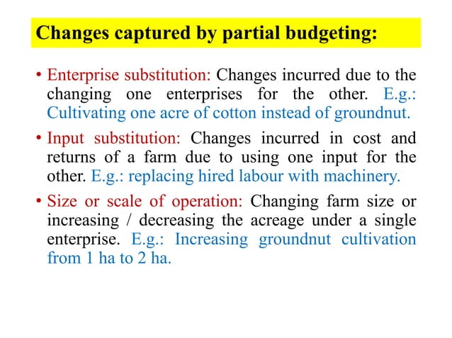 Lecture 17 Farm Budgeting PPT Lecture 17 Farm Budgeting PPT