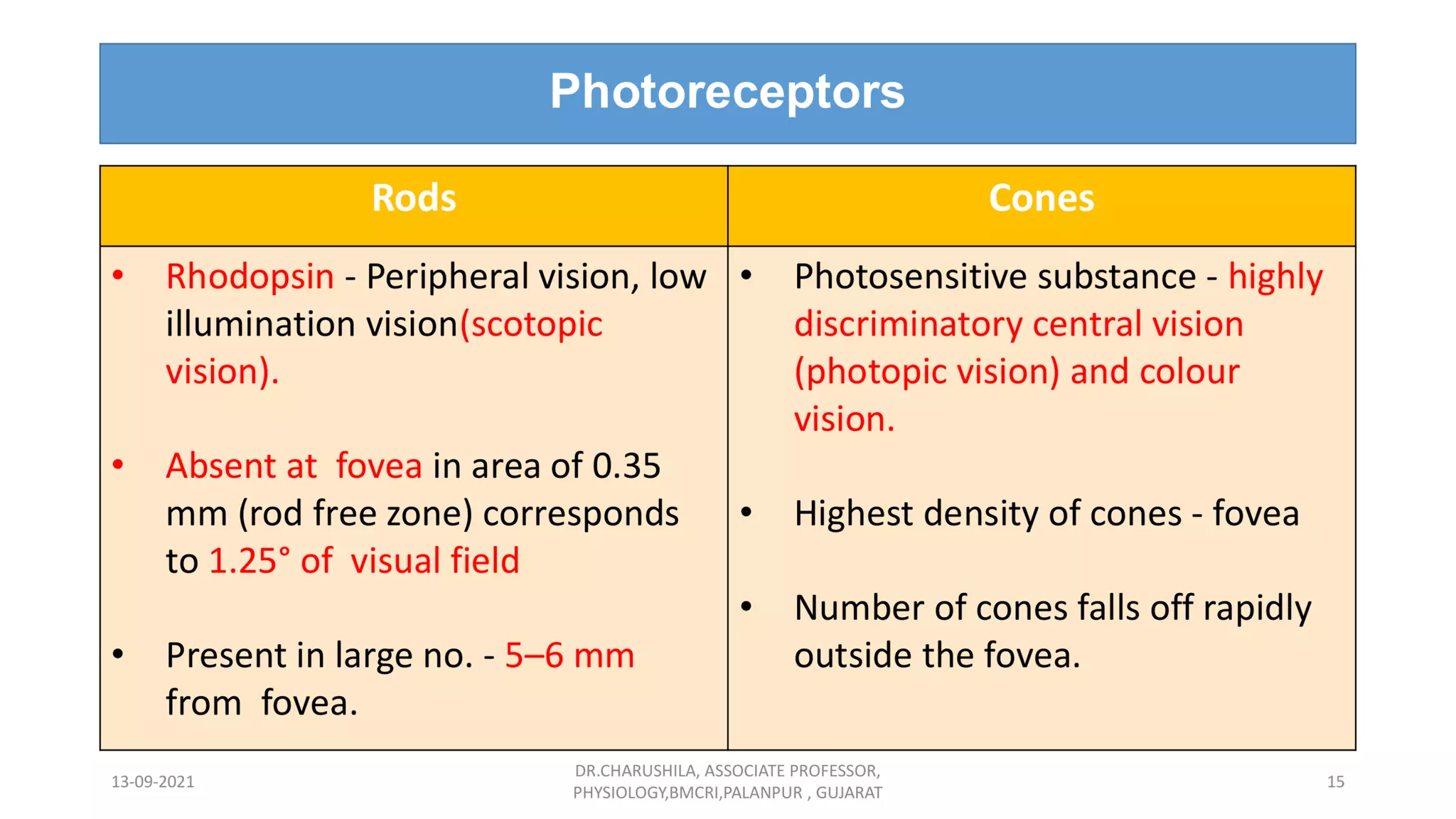 Lecture 2/2022 Special senses -Vision 2 -Physiology of vision – Retina ...