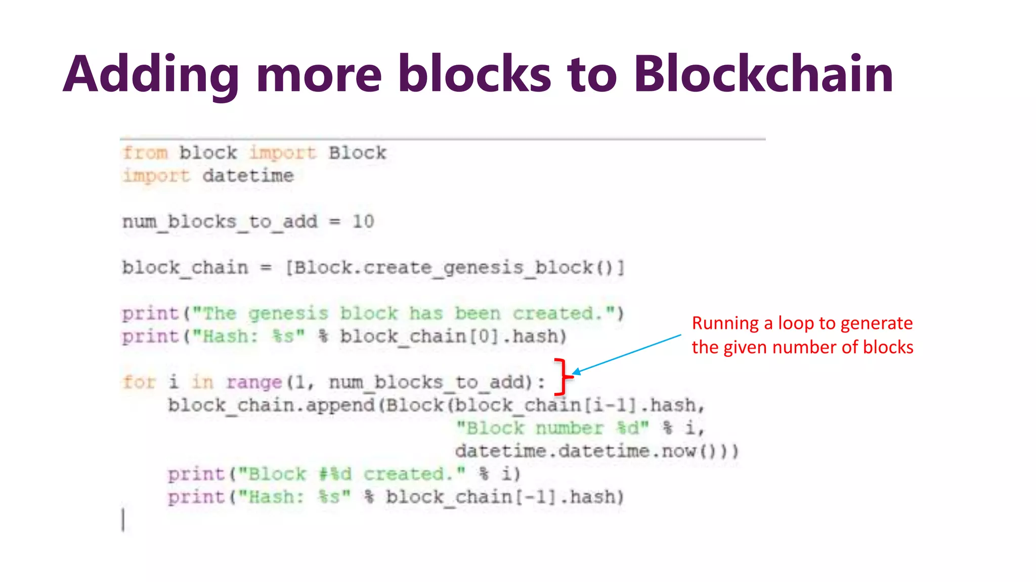Lecture 17 Blockchain Implementation Using Pythonpptx Programming 4495