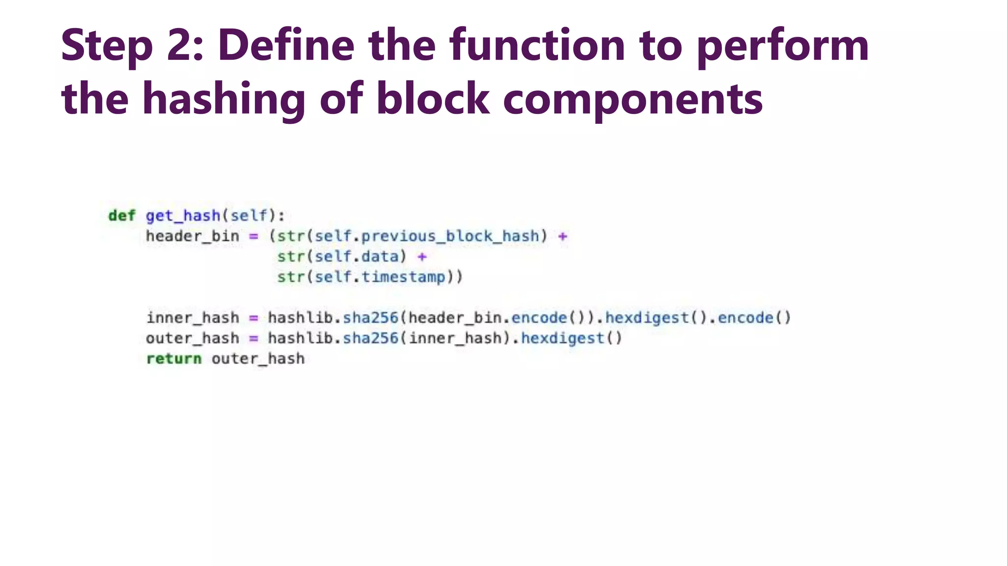 Lecture 17 Blockchain Implementation Using Pythonpptx Programming 9060