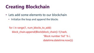 Lecture 17 (Blockchain Implementation using Python).pptx