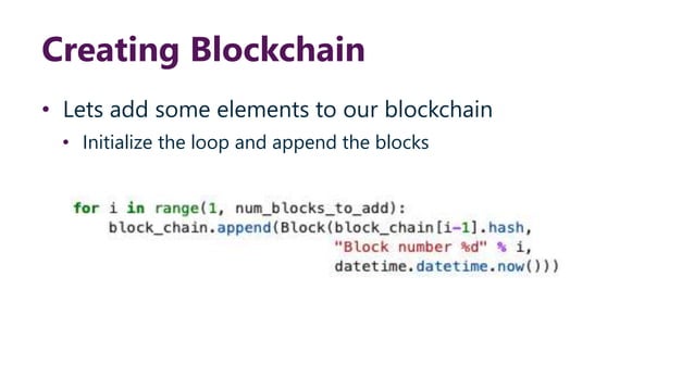 Lecture 17 Blockchain Implementation Using Pythonpptx Programming 