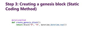 Lecture 17 (Blockchain Implementation using Python).pptx