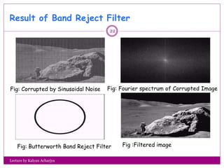 Image Restoration (Frequency Domain Filters):Basics | PPTX