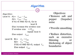 Image Restoration (Frequency Domain Filters):Basics | PPTX