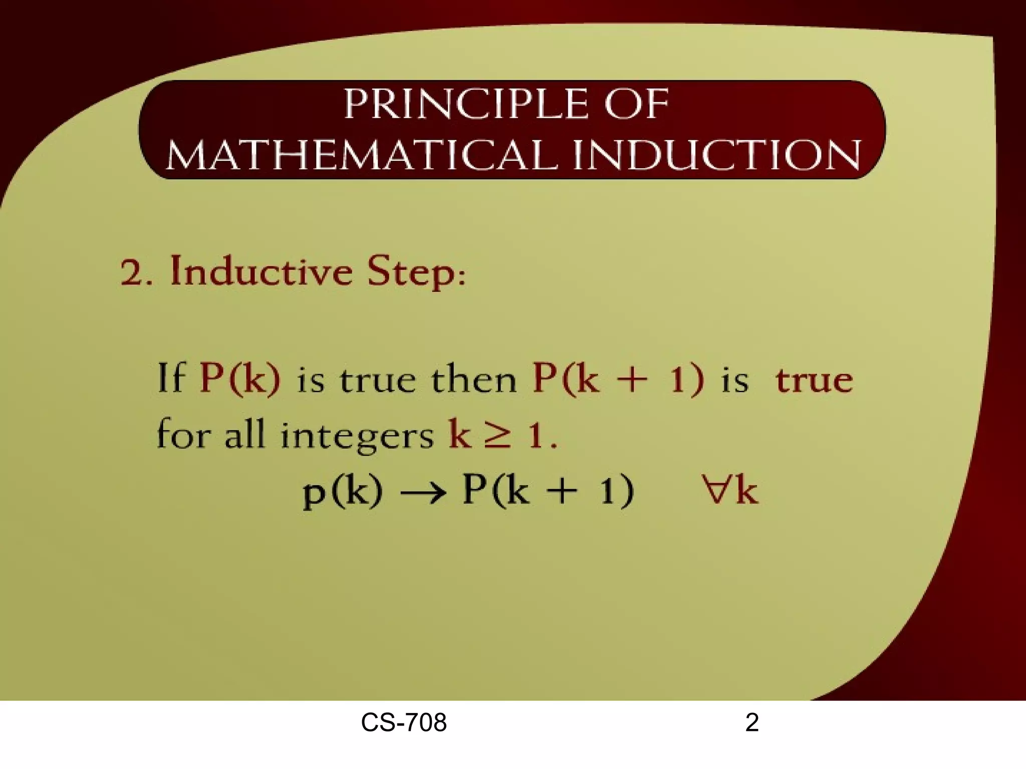 mathematical induction | PPT