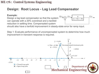 Lecture 17 me 176 (4th) 9 - design via root locus | PDF | Performance Cars | Auto Type