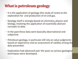 Petroleum Geology Ppt