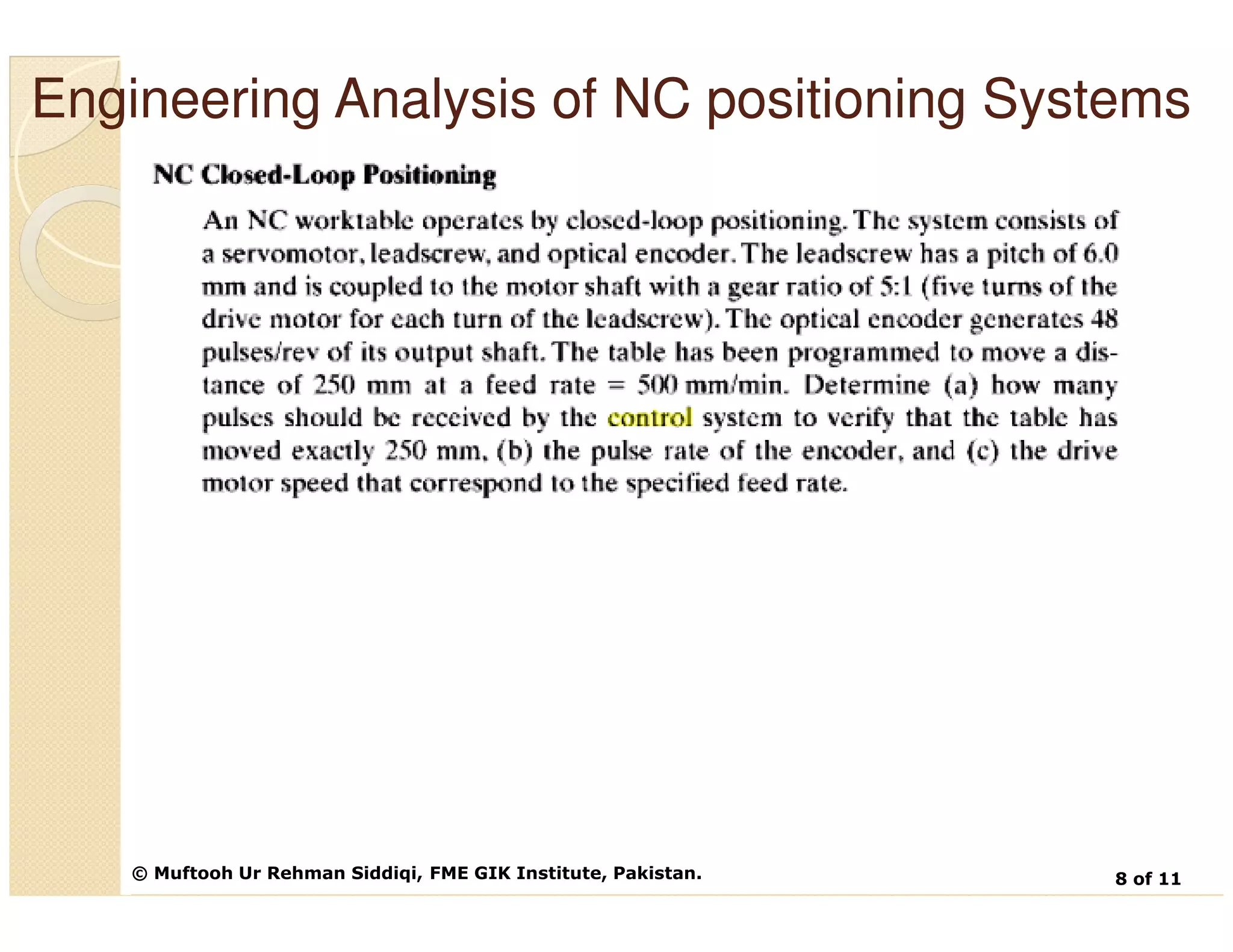 Lecture 17 position systems of nc [compatibility mode] | PDF