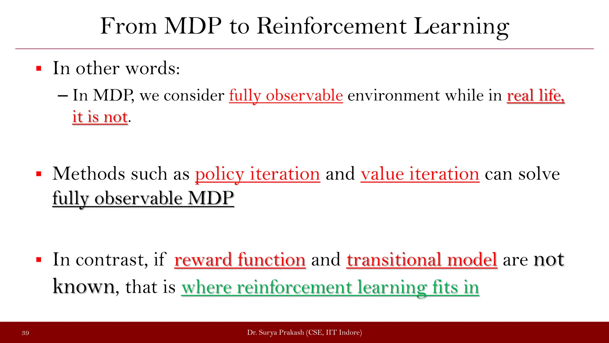 Reinforcement learning Markov principle | PDF