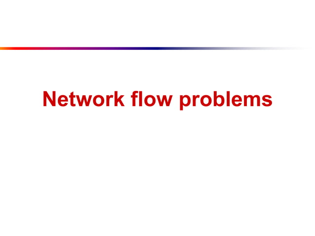 Network flow problems | PDF | Computer Networking | Computing