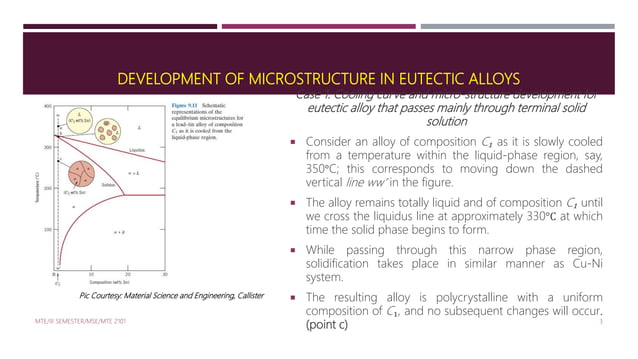 Two Component System:Binary Eutectic Phase Diagram | PPTX | Chemistry | Science