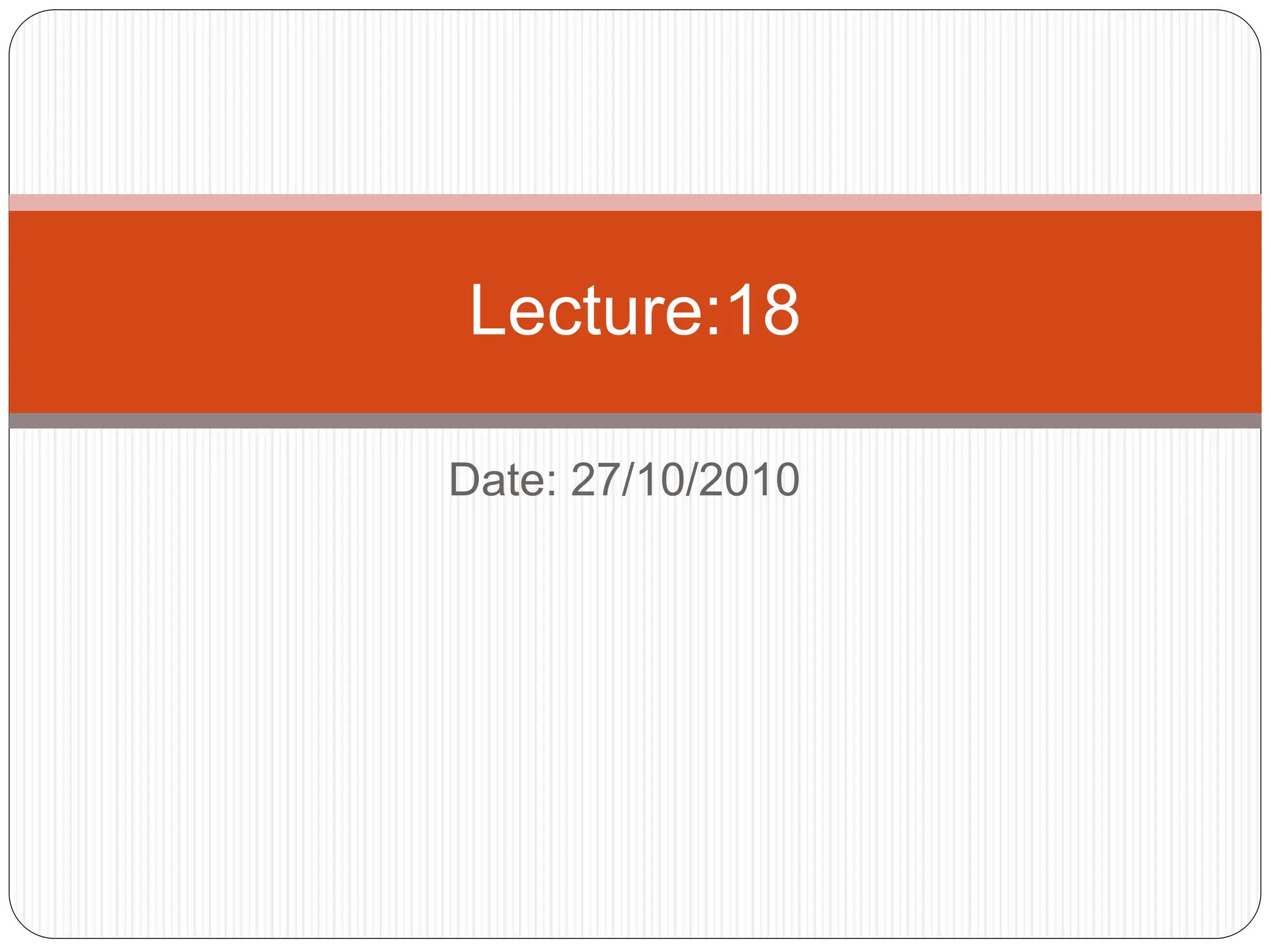 Information And Theory Coding Lecture 18 Ppt