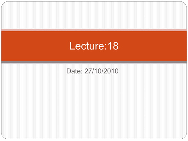 Information And Theory Coding Lecture 18 Ppt