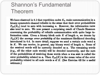 Information and Theory coding Lecture 18 | PPT