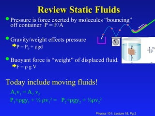 FLUIDS PHYSICS PPT AN ENGINEERING LECTURES | PPT