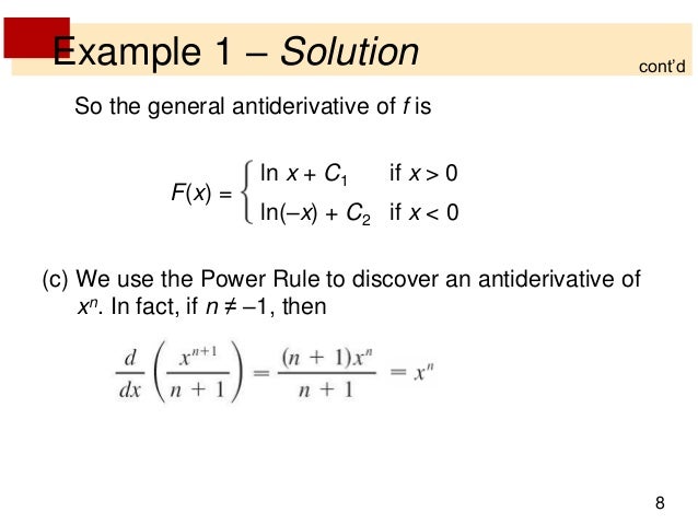 Lecture 18 antiderivatives - section 4.8