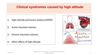 High altitude physiology :Applied aspect of respiratory system | PDF