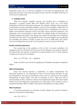 Lecture 18- Manufacturing of Sulfuric acid by Contact processH2SO4.pdf